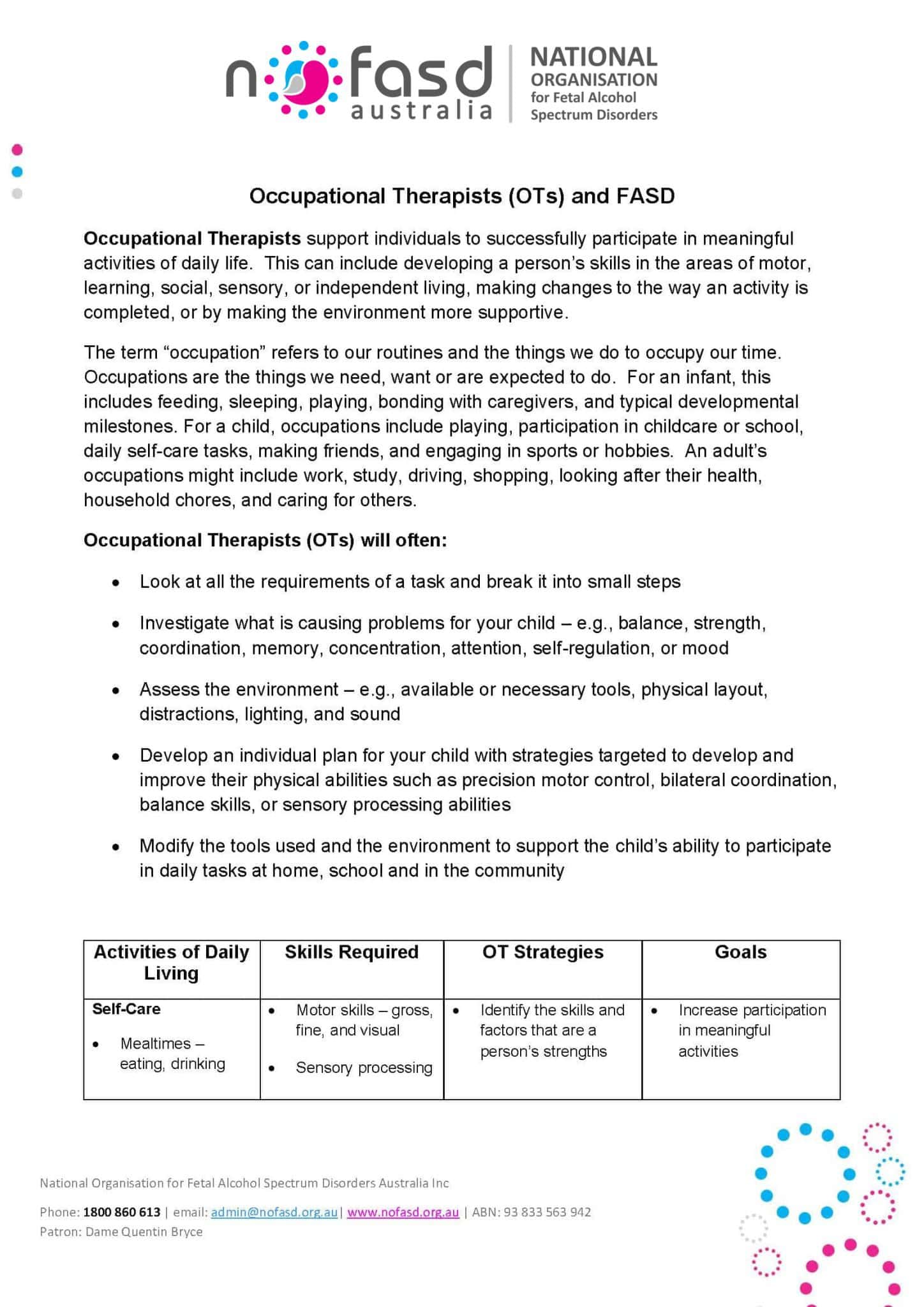 For Individuals with FASD - NOFASD Australia