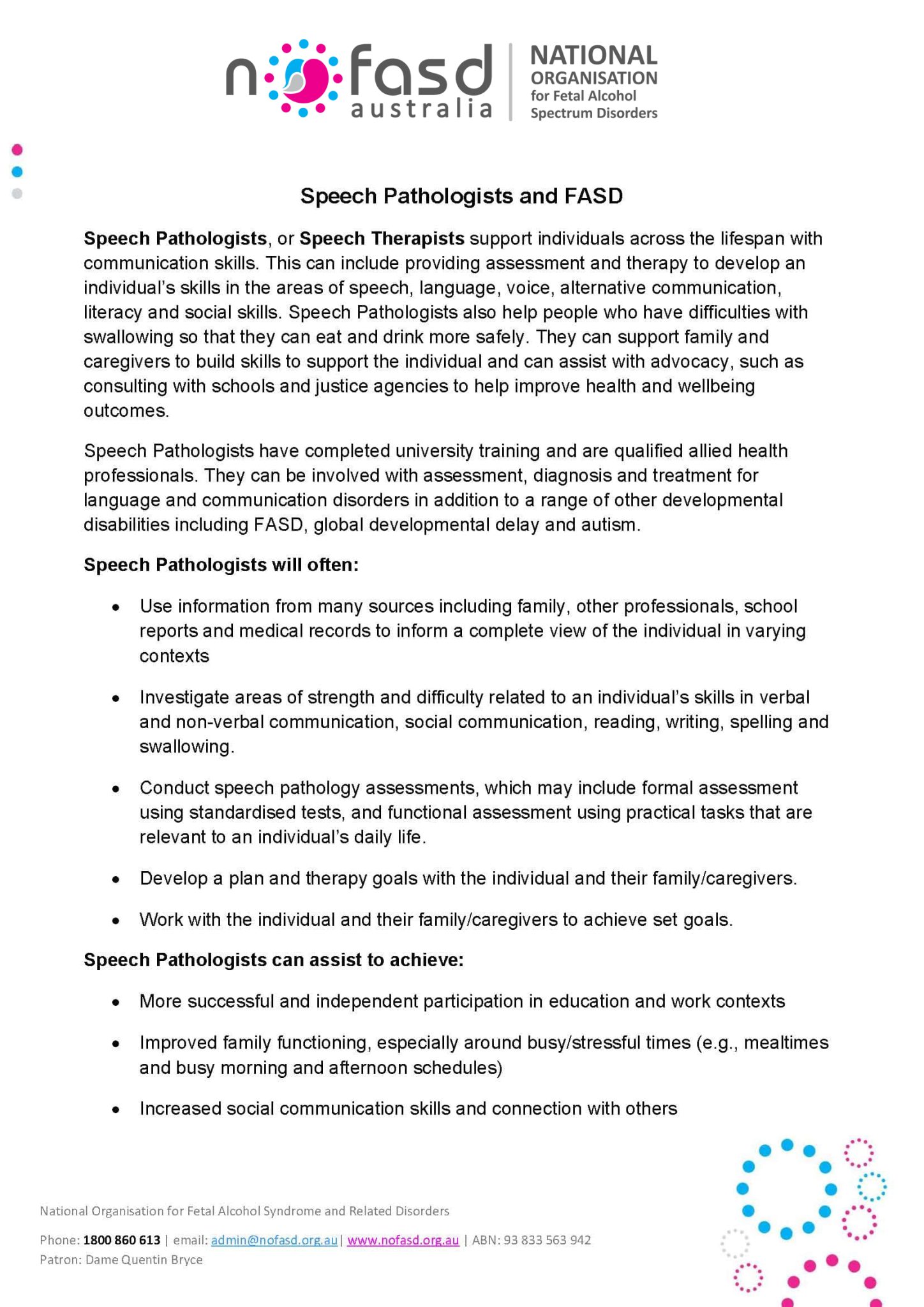 For Individuals with FASD - NOFASD Australia