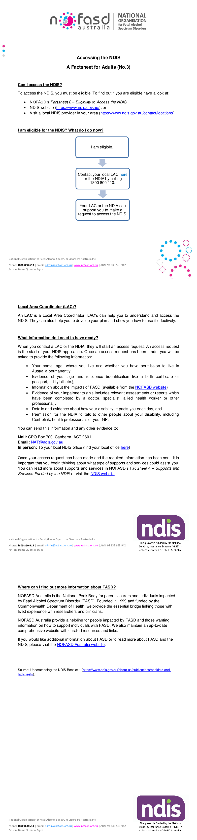 For Individuals with FASD - NOFASD Australia
