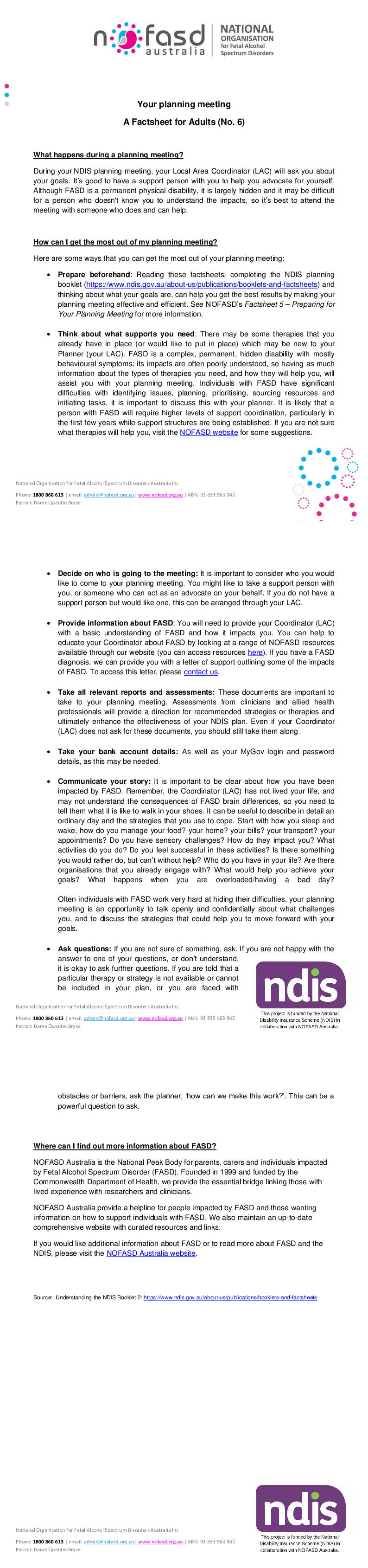 For Individuals with FASD - NOFASD Australia