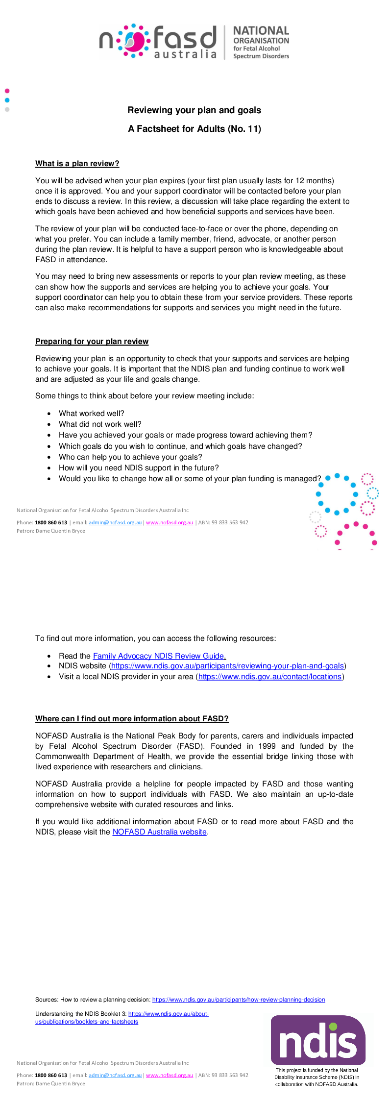 For Individuals with FASD - NOFASD Australia