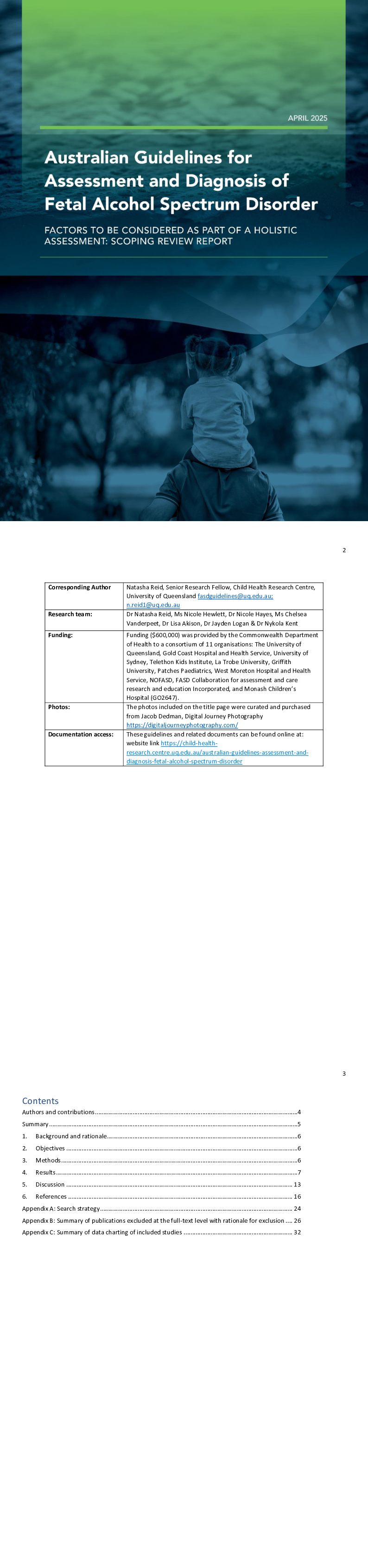 Guidelines for Assessment and Diagnosis of FASD - NOFASD Australia