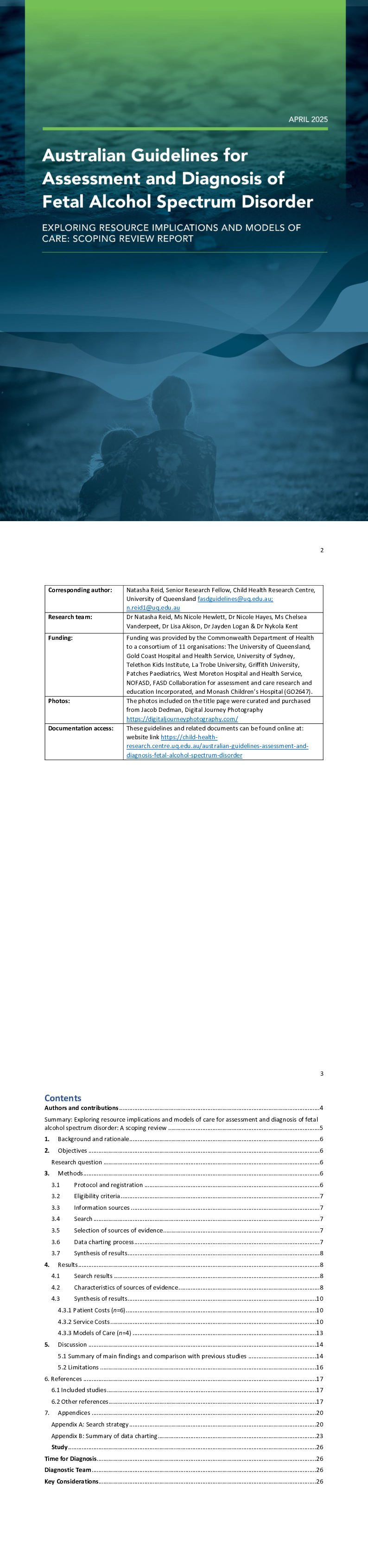 Guidelines for Assessment and Diagnosis of FASD - NOFASD Australia
